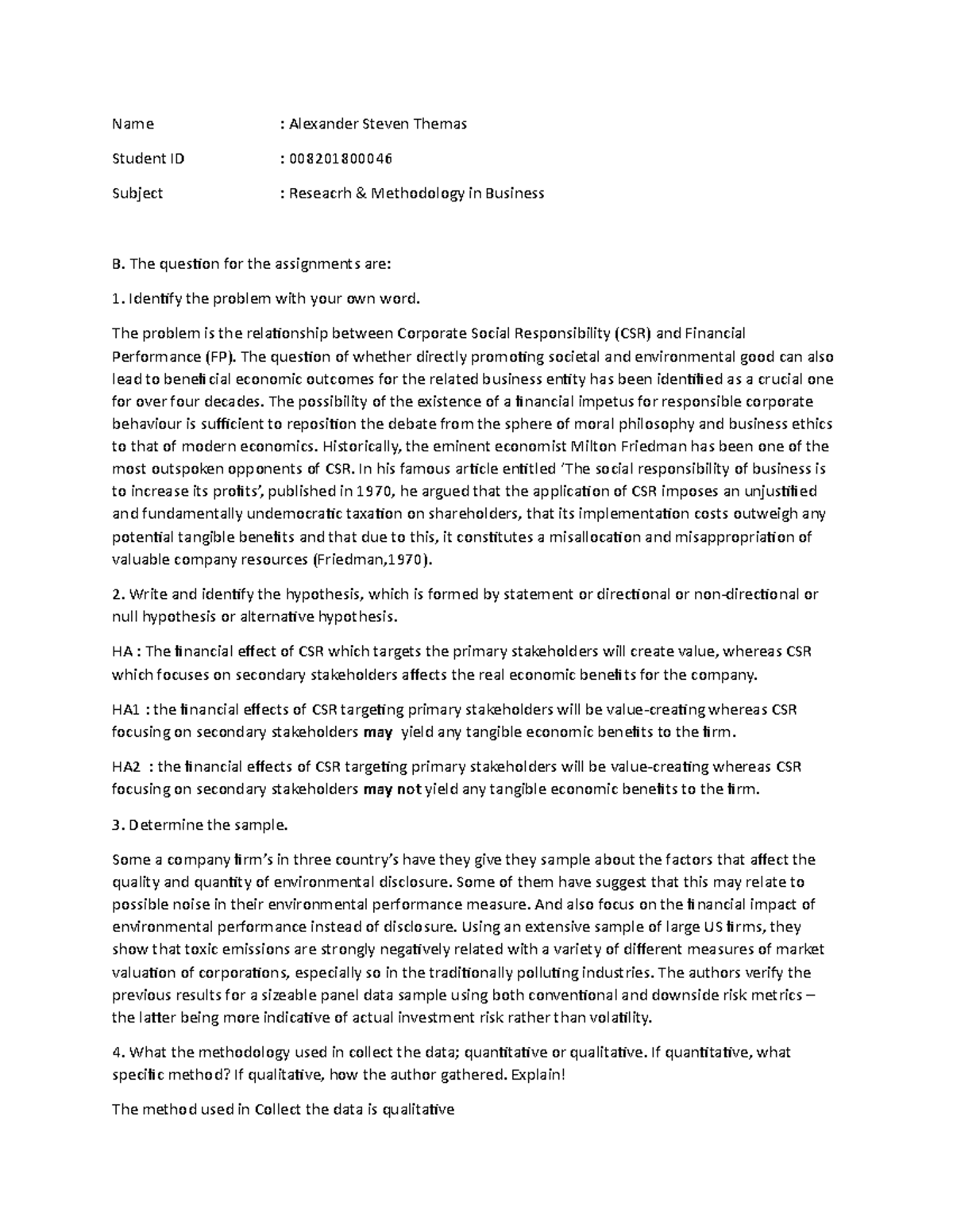 Assignment Chpt 5 & 6 - aaaaaaaaaaaaa aaaaaaaa aaaaaaaa ...