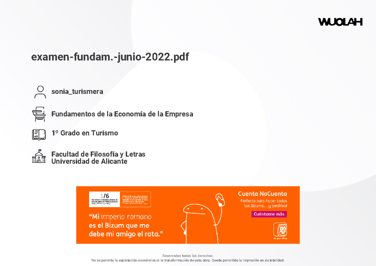 Examen 3 - examen-fundam.-junio-2022 sonia_turismera Fundamentos de la Economía de la Empresa 1º ...