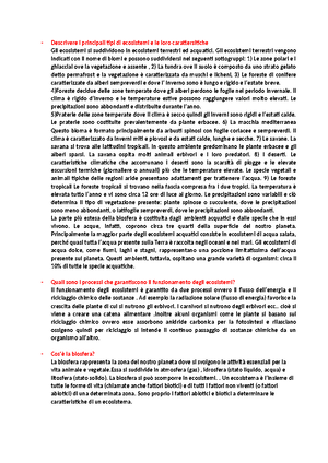 Paniere Analisi di Controllo Ambientale Svolto - Set Domande ANALISI DI ...