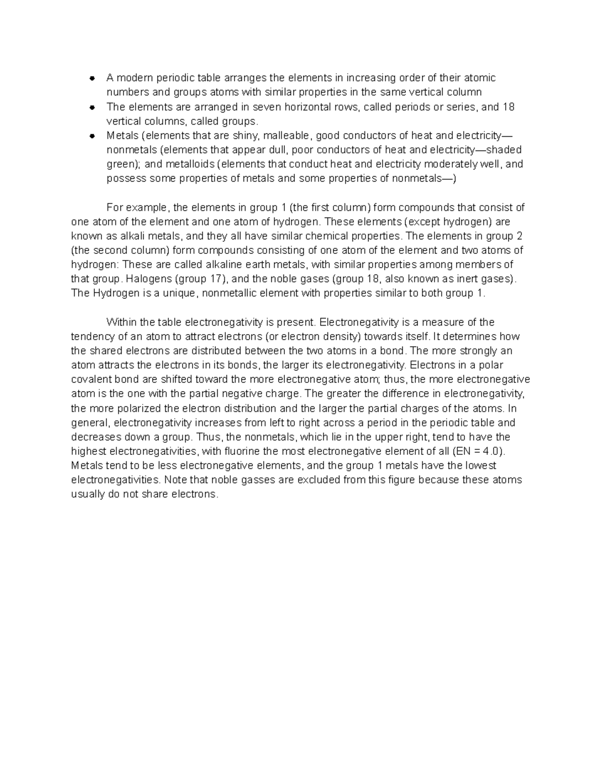 3.6 The Periodic Table - Chapter 3 lecture notes - A modern periodic ...