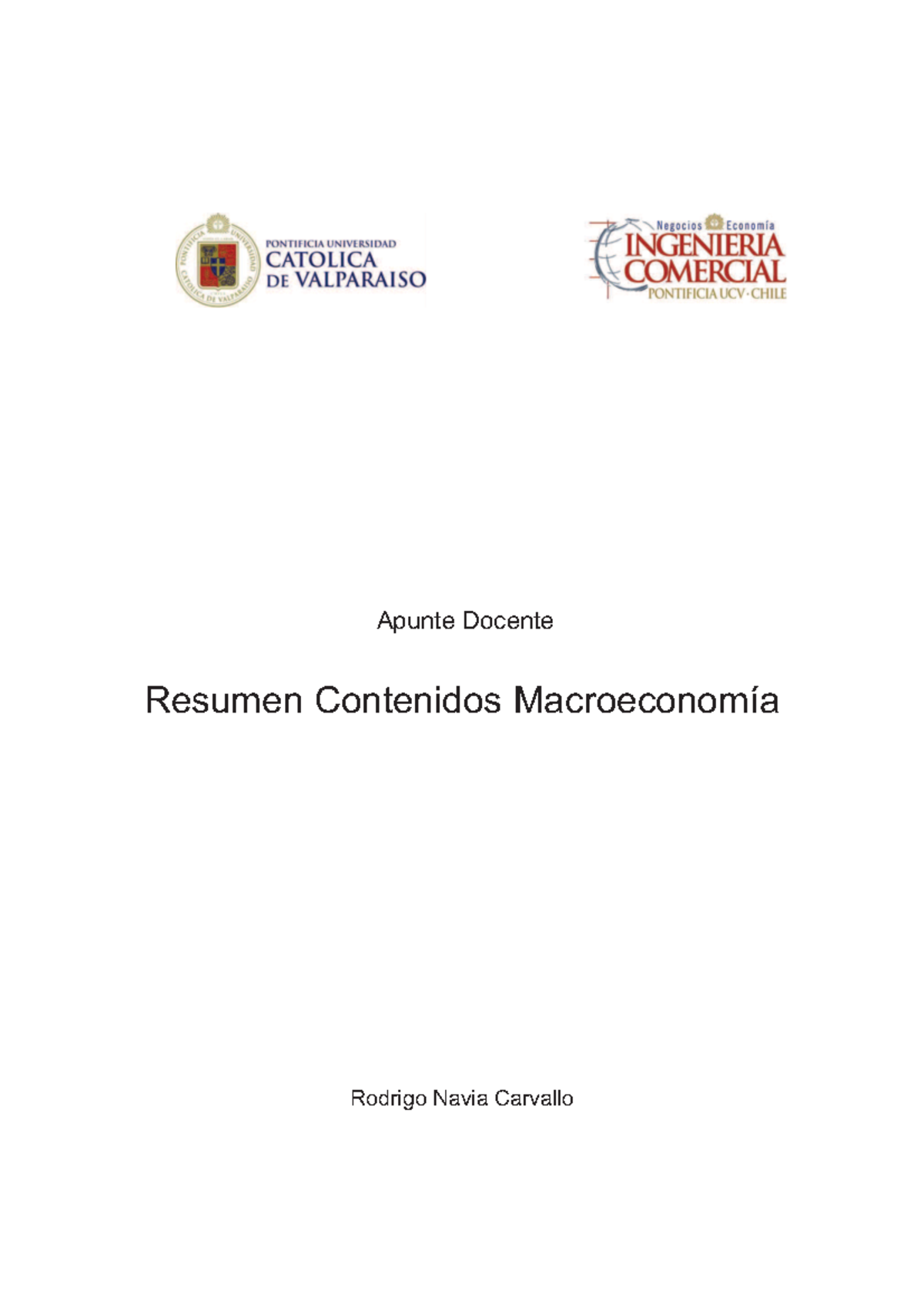 Apuntedocenteresumenmacroeconomiarn - Apunte Docente Resumen Contenidos ...