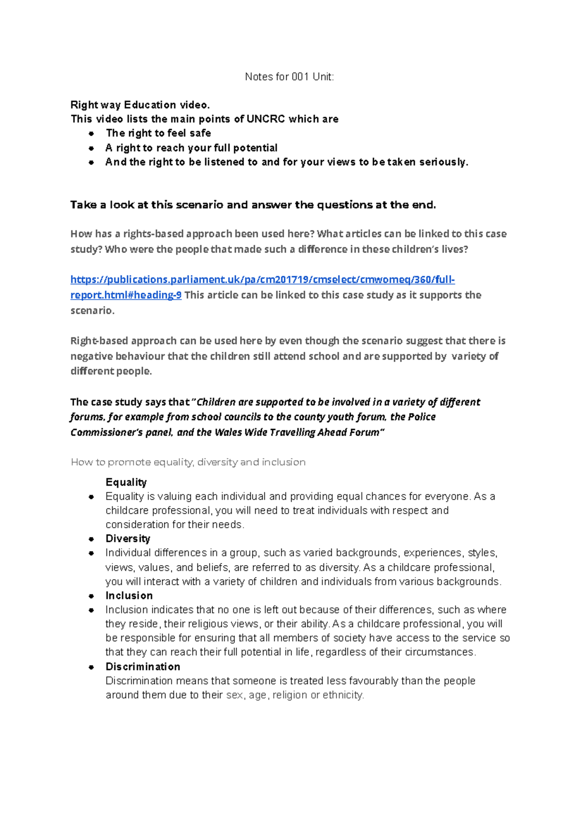 Notes for 001 Unit - rogvkmfl,c - Notes for 001 Unit: Right way ...