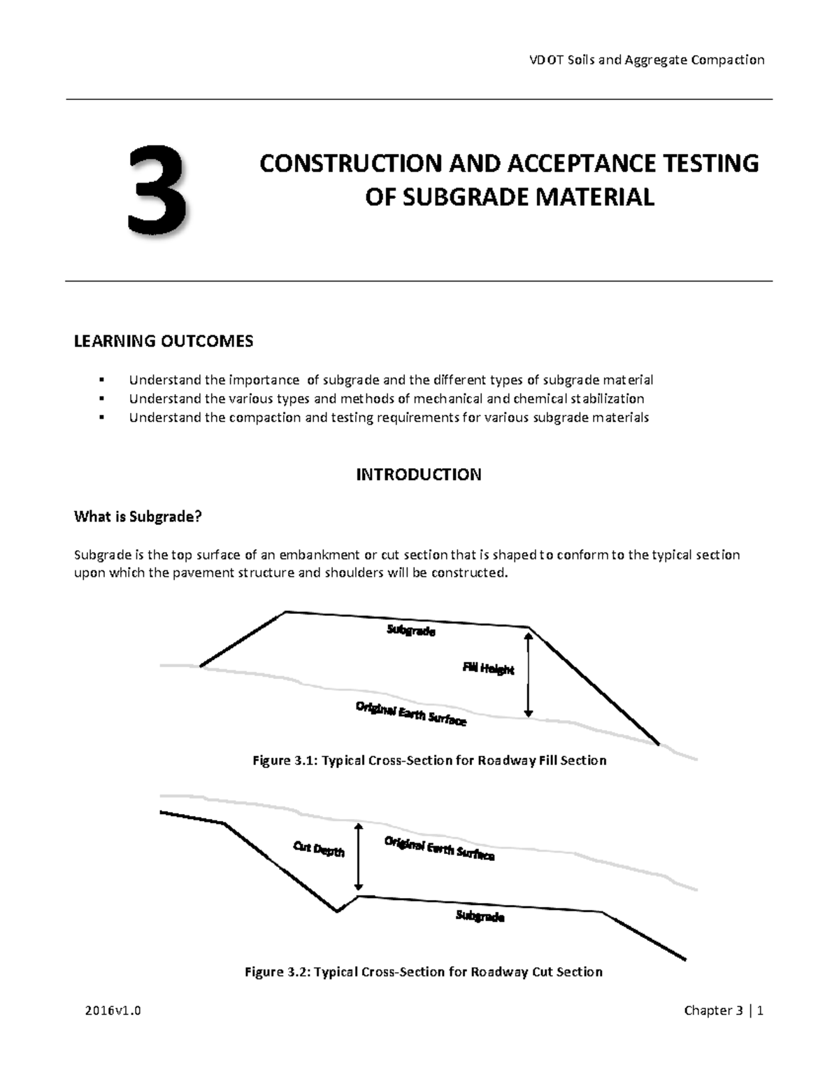 construction and subgrade - 3 CONSTRUCTION AND ACCEPTANCE TESTING OF ...