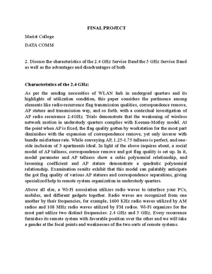 Chapter 1 Homework - Assignments - Assignnment 1 MSIS 567N 711-Data Comm Marist College Chapter ...