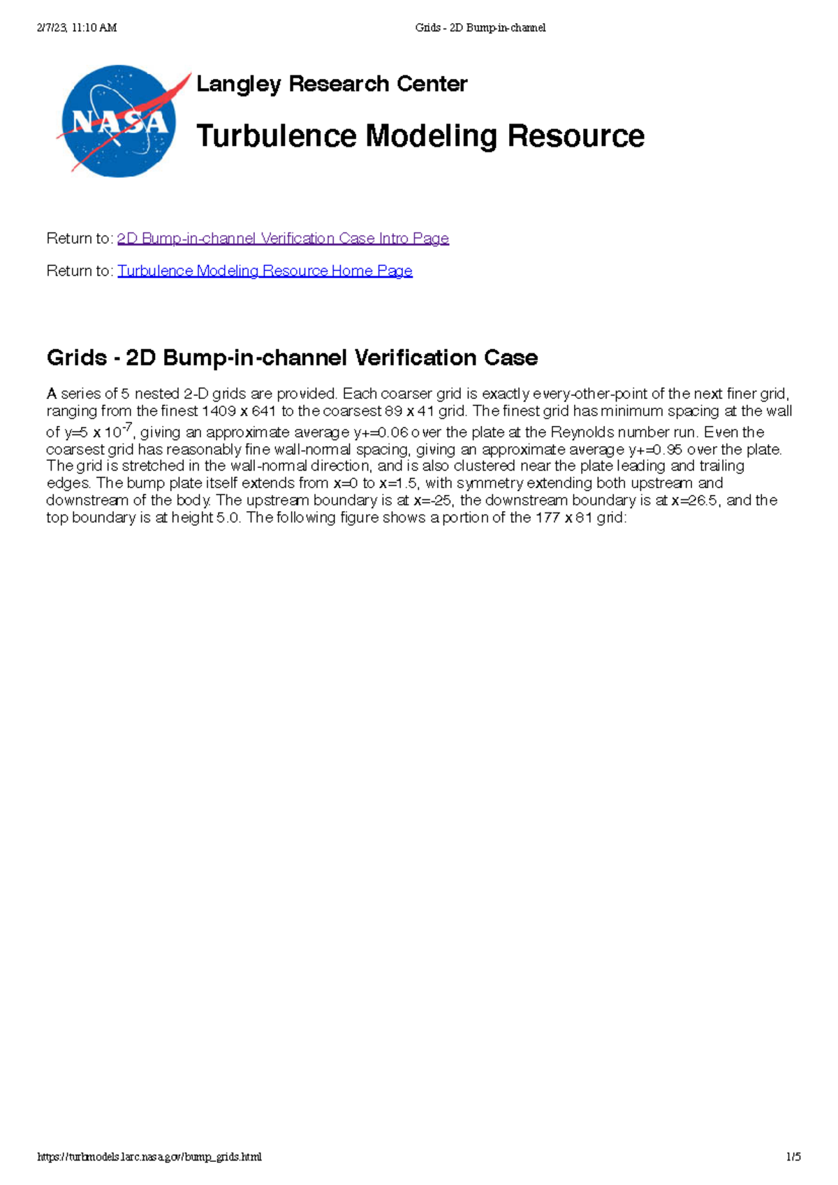 Grids - 2D Bump-in-channel - Each coarser grid is exactly every-other ...