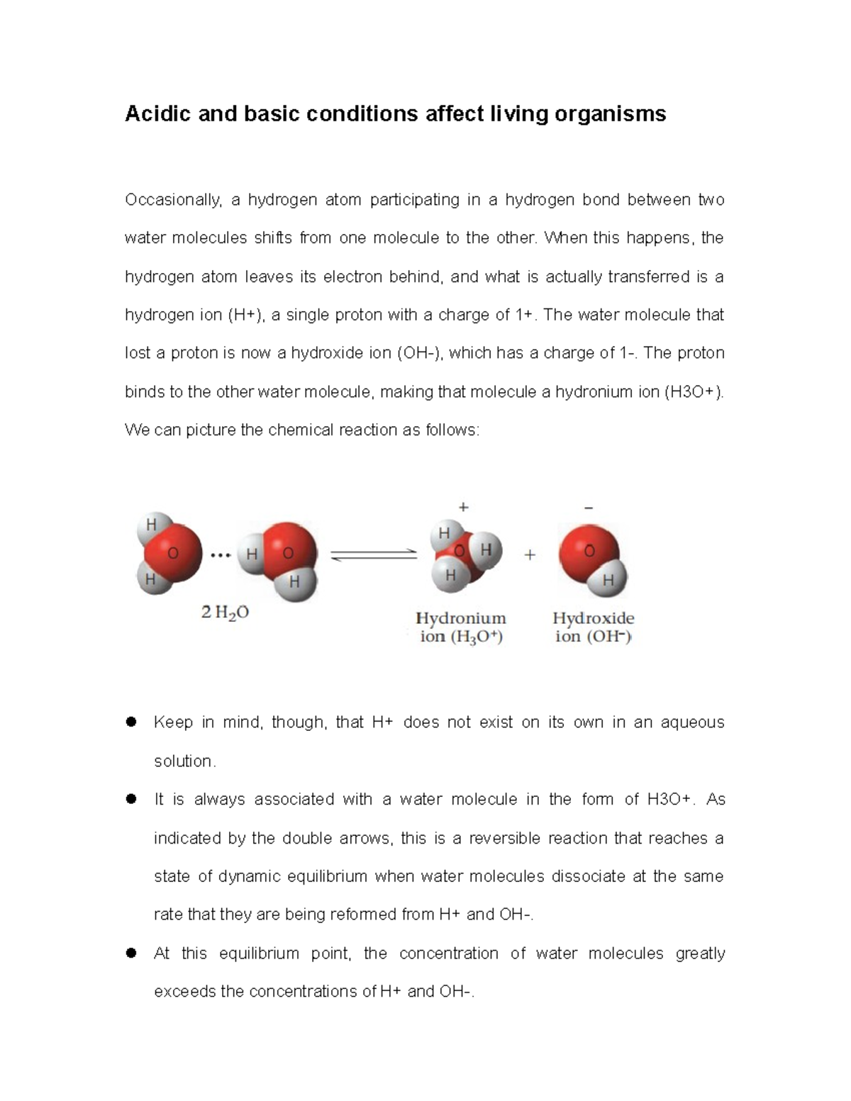 Acidic and basic conditions affect living organism - Acidic and basic ...