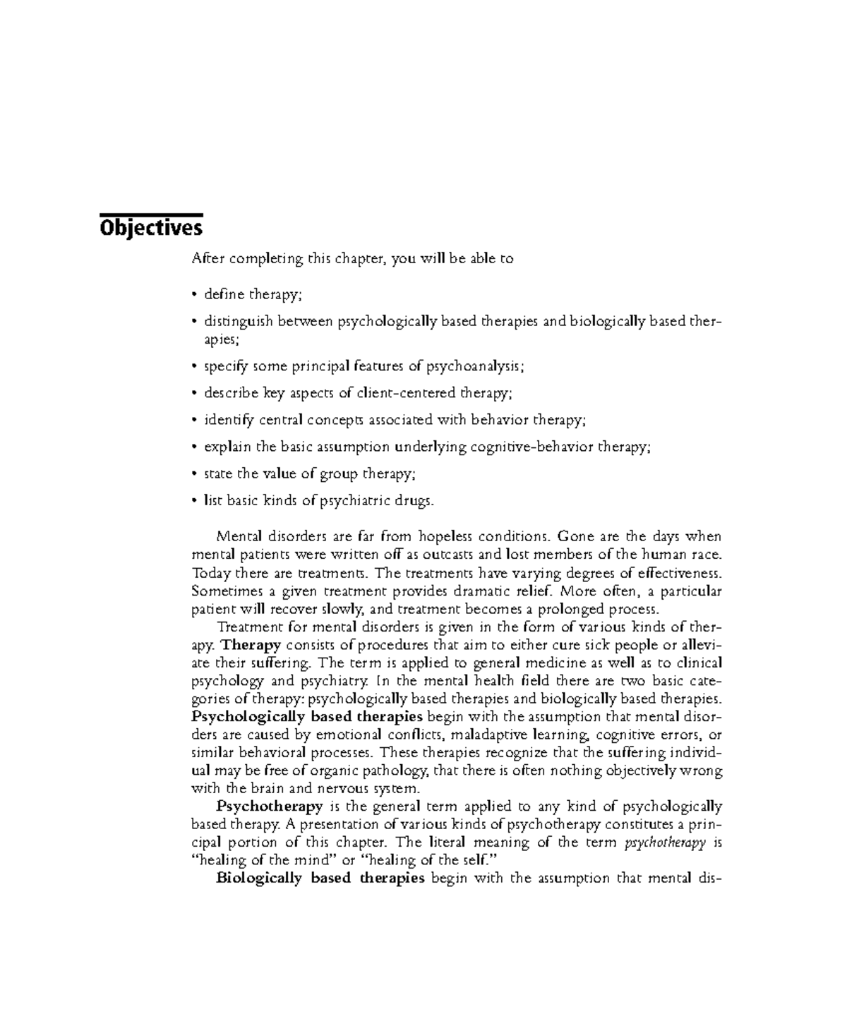 Therapy 1 - suffering. This chapter presents ways in which therapy—both ...