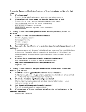 Human AP Notes - Chapter 3 - Anatomy and Physiology - Ch. III; Cellular ...