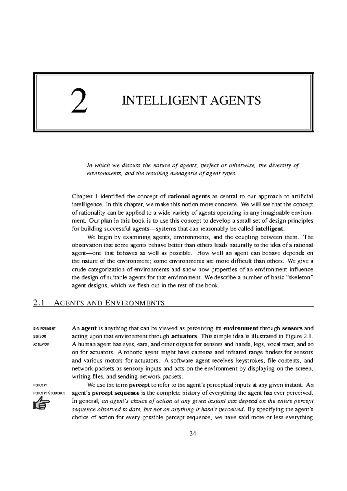 AAI M1 - 2 INTELLIGENT AGENTS In which we discuss the nature of agents ...
