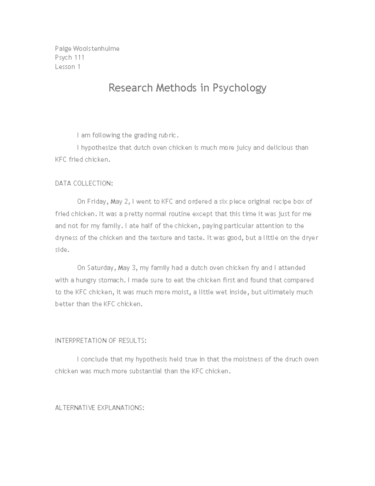 Research Methods in Psychology Template - Paige Woolstenhulme Psych ...