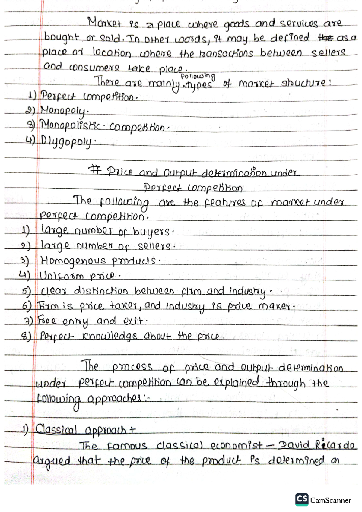 BCA Unit-5; Market Structure - Market is a place where goods and ...
