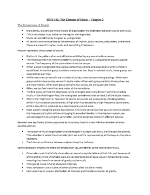 MUS-142 Music and Characterization Chapter 3 Part 2 Notes - MUS-142 ...