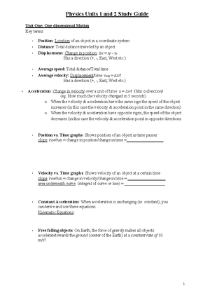 General Physics 2 Intro Notes - General Physics 2 o Chapter 1 ...