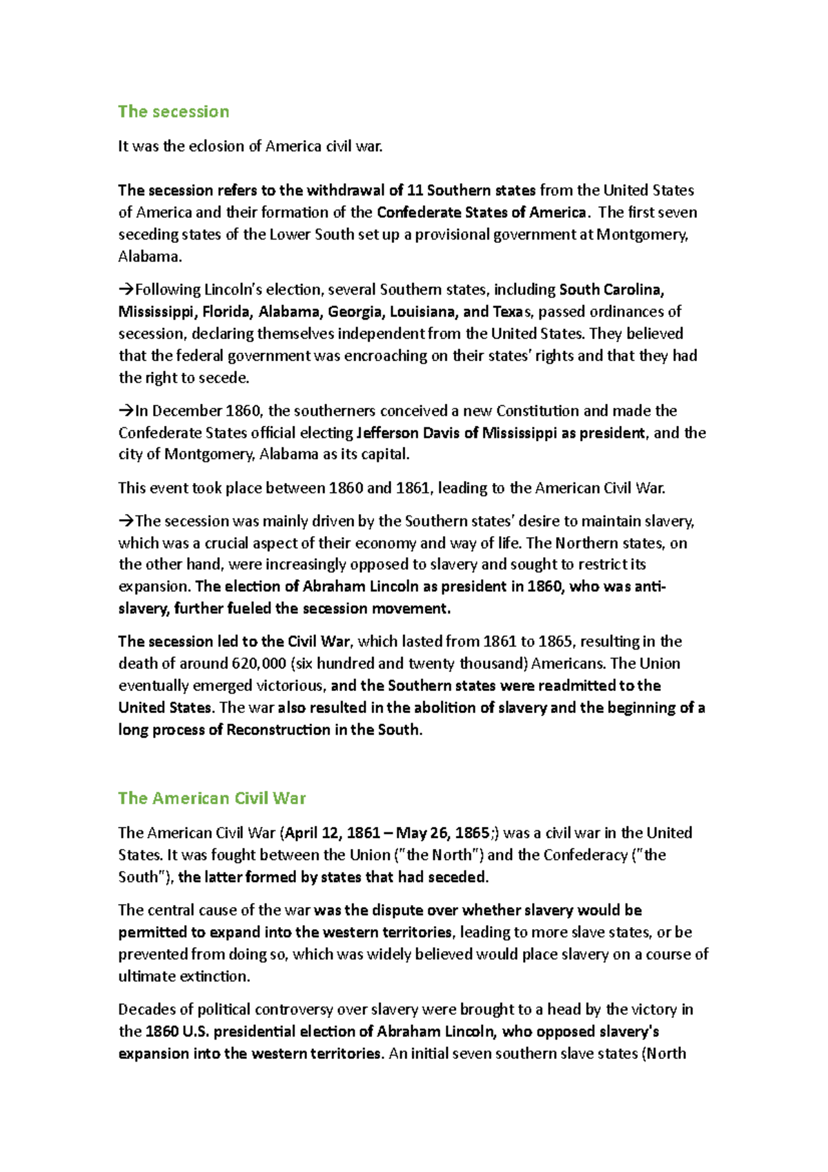 Cover topic. walt whitman - The secession It was the eclosion of ...