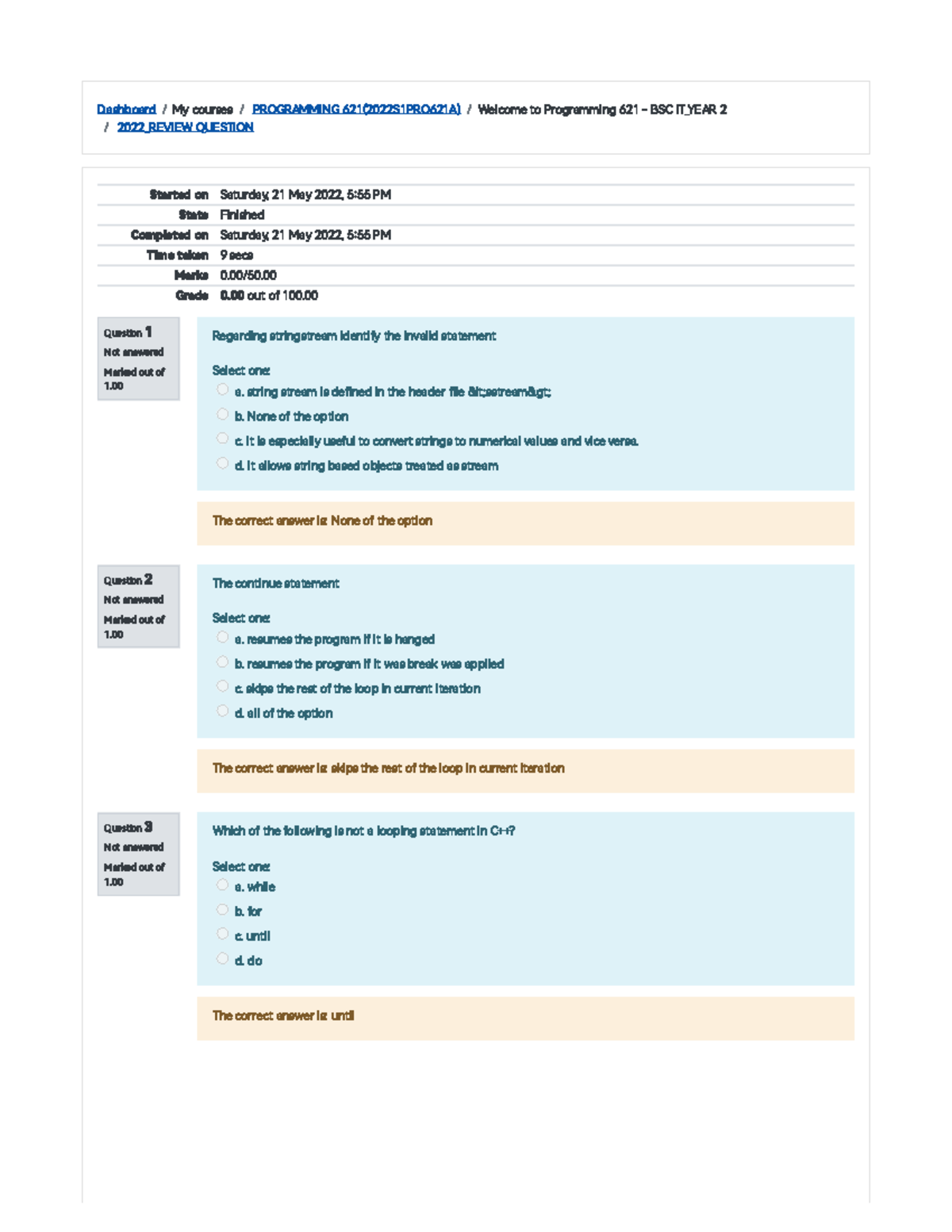 Programming 621 CA TEST 2 prog 4 - Dashboard/My courses/ PROGRAMMING ...