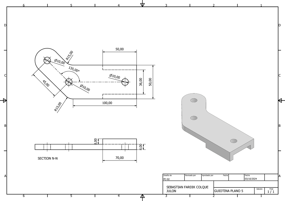 Guiotina Plano 5 - hhhh - Ahhh hhhhhjj - 1 1 2 2 3 3 4 4 5 5 6 AB 6 AB ...