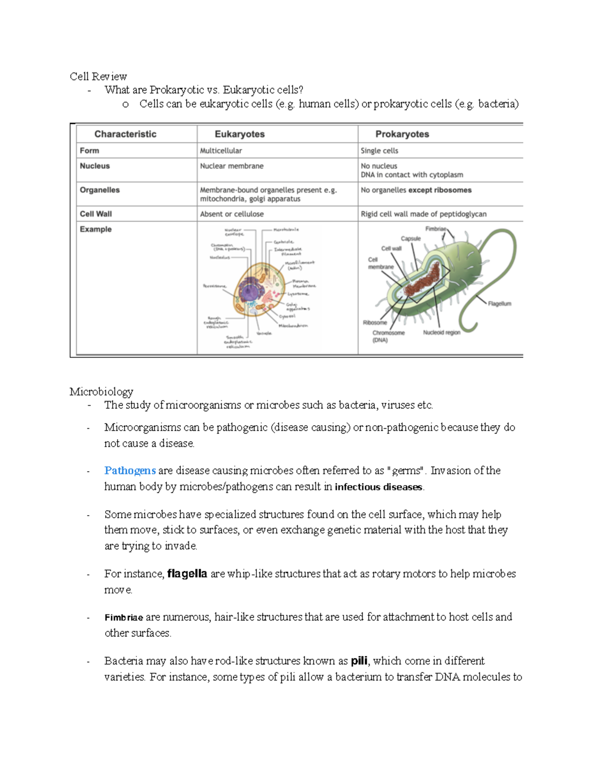 Prep work 3: Bacteria & viruses intorduction - Cell Review - What are ...