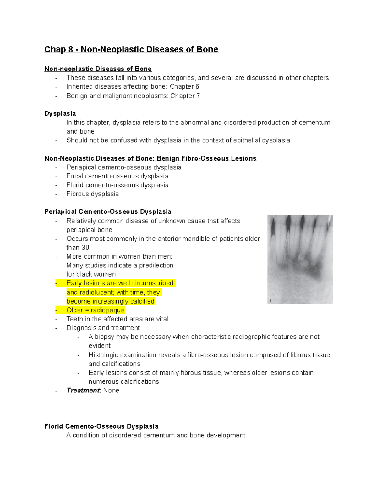 Chap 8 - Nonneoplastic Diseases of Bone - wk 11 - Chap 8 - Non ...