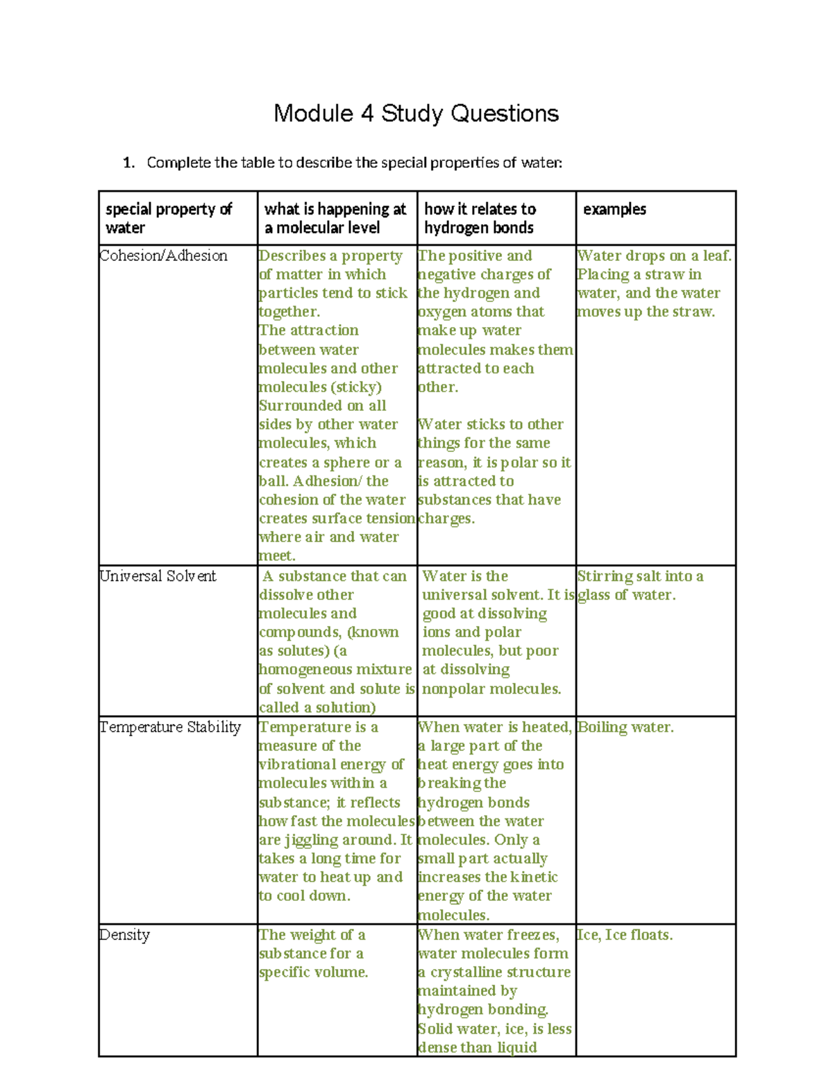 C190.v3 module 4 study questions - Module 4 Study Questions 1. Complete ...