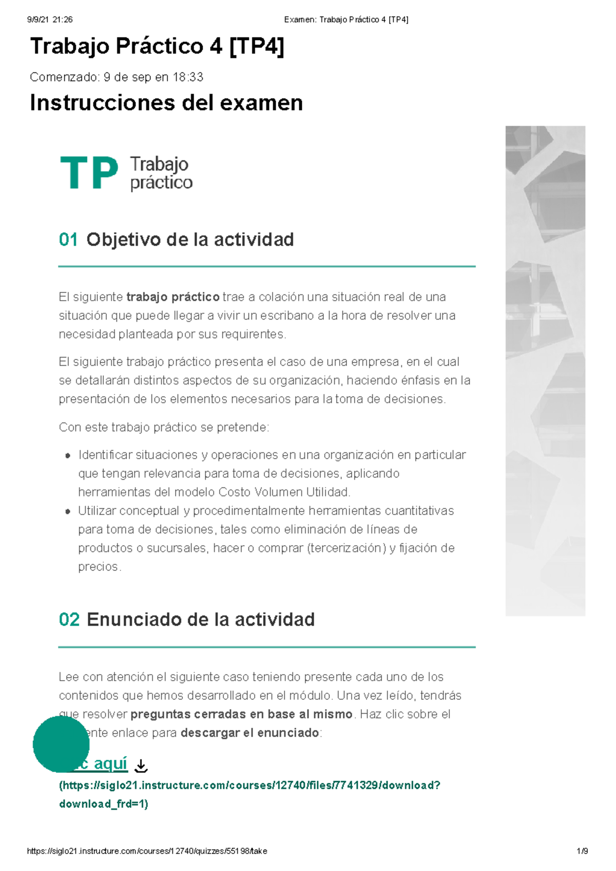 95% TP4 [TP4] - trabajo practico contabilidad de costos, numero 4 - Trabajo Práctico 4 [TP4 ...