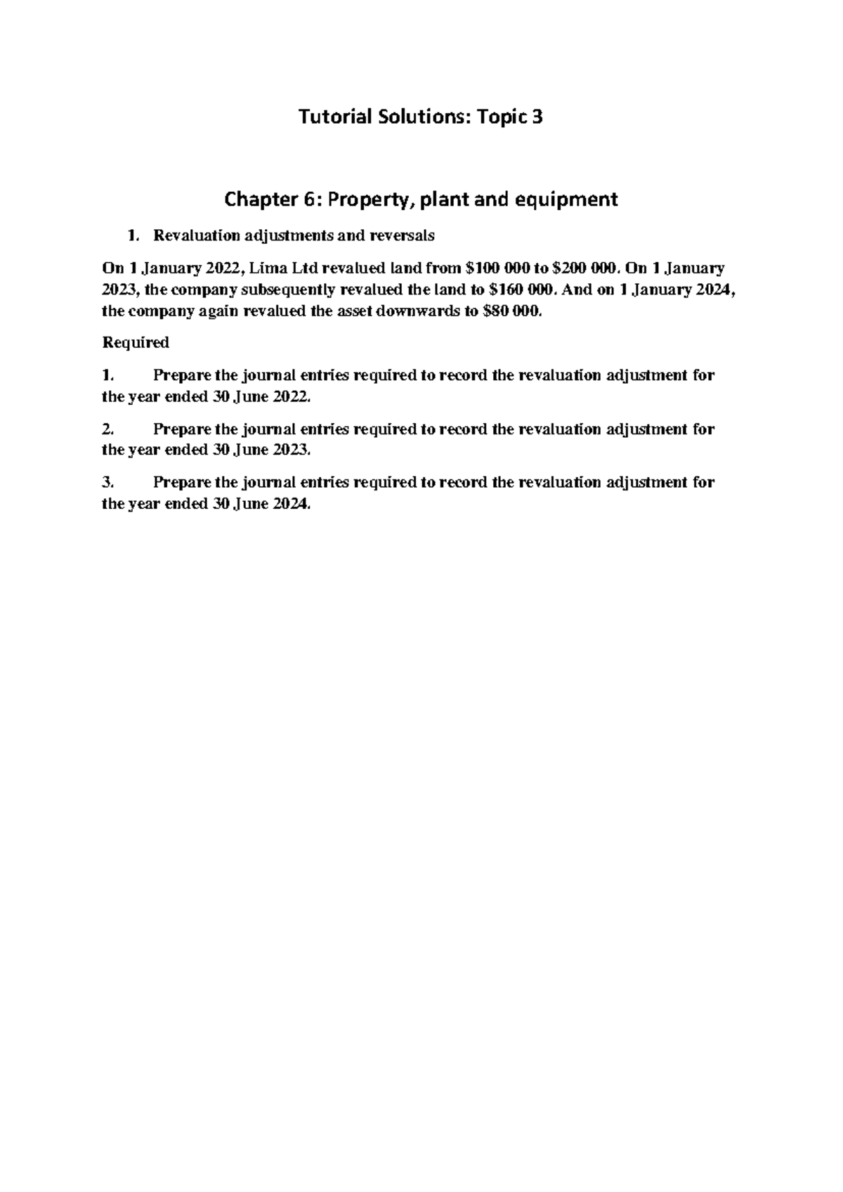 BUSN2015 S1 2024 Topic 3 Tutorial Solutions - Tutorial Solutions: Topic ...