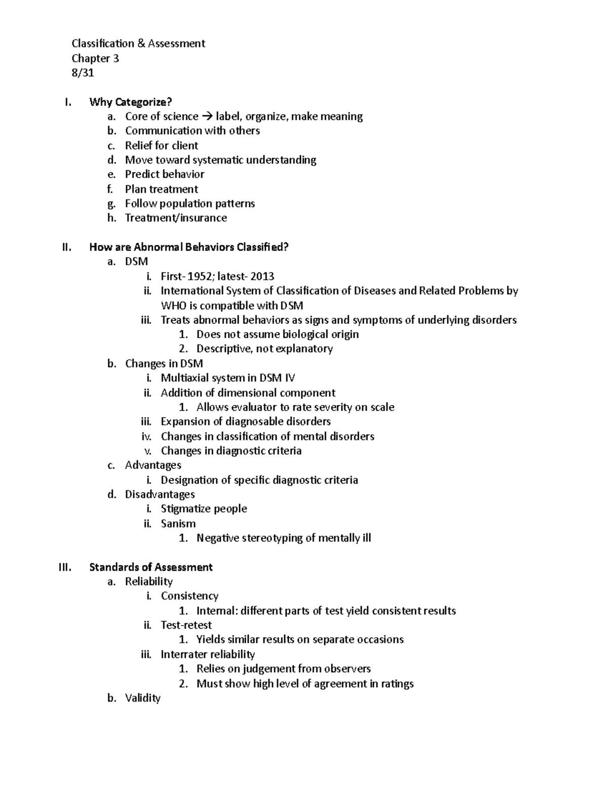 3- Classification & Assessment - Classification Assessment Chapter 3 I ...