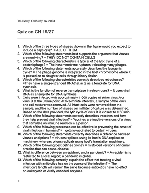 CH 25 - Quest practice questions - 2023 Ch 25 Which of the following ...