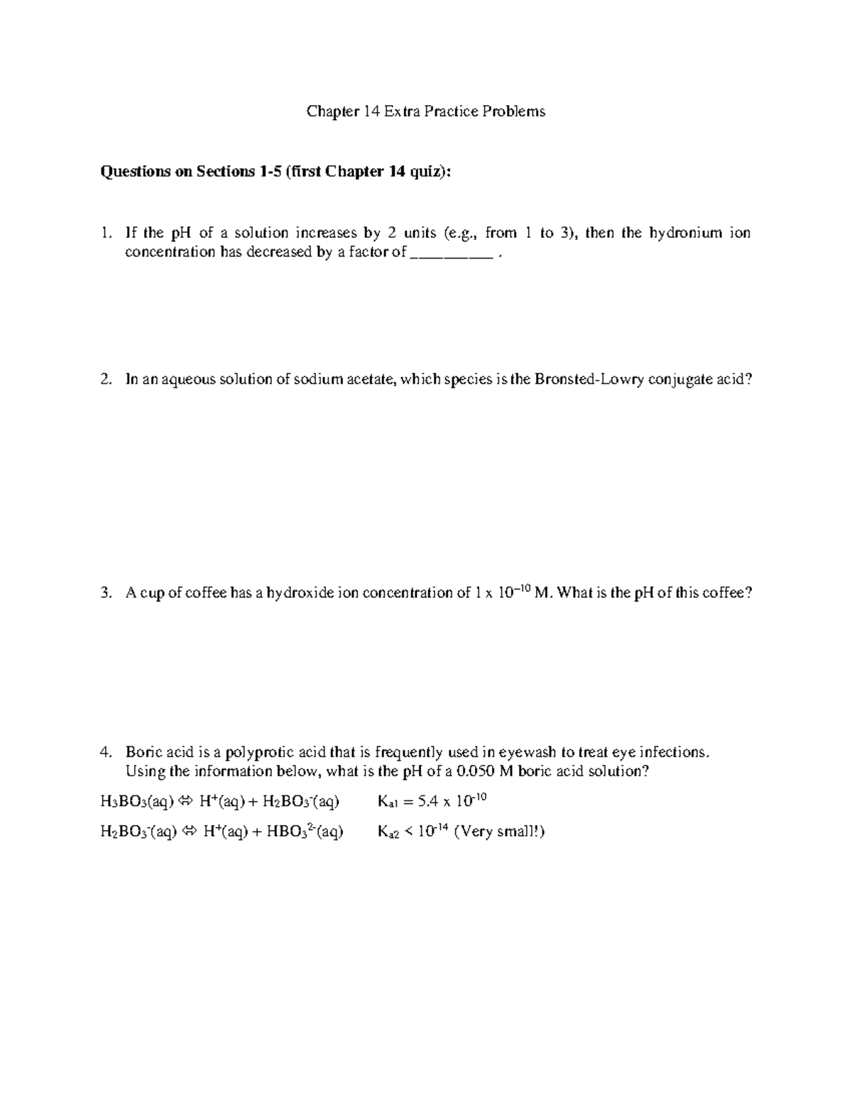 Chapter+14+Extra Practice Problems - Chapter 14 Extra Practice Problems ...