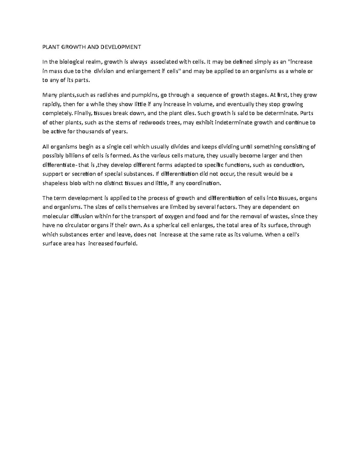 Plant Growth AND Developmentwps Office - PLANT GROWTH AND DEVELOPMENT ...