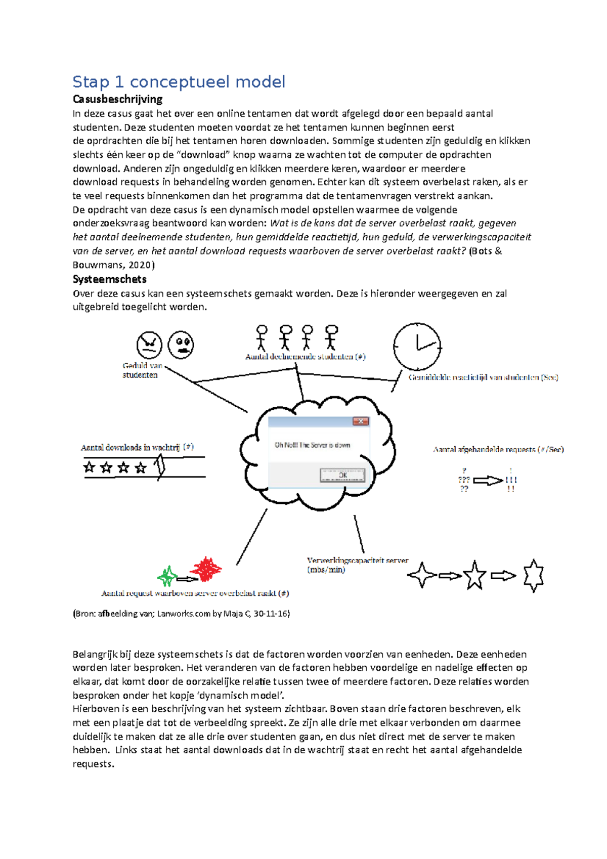 Operationeel model casus G - Stap 1 conceptueel model Casusbeschrijving In deze casus gaat het ...