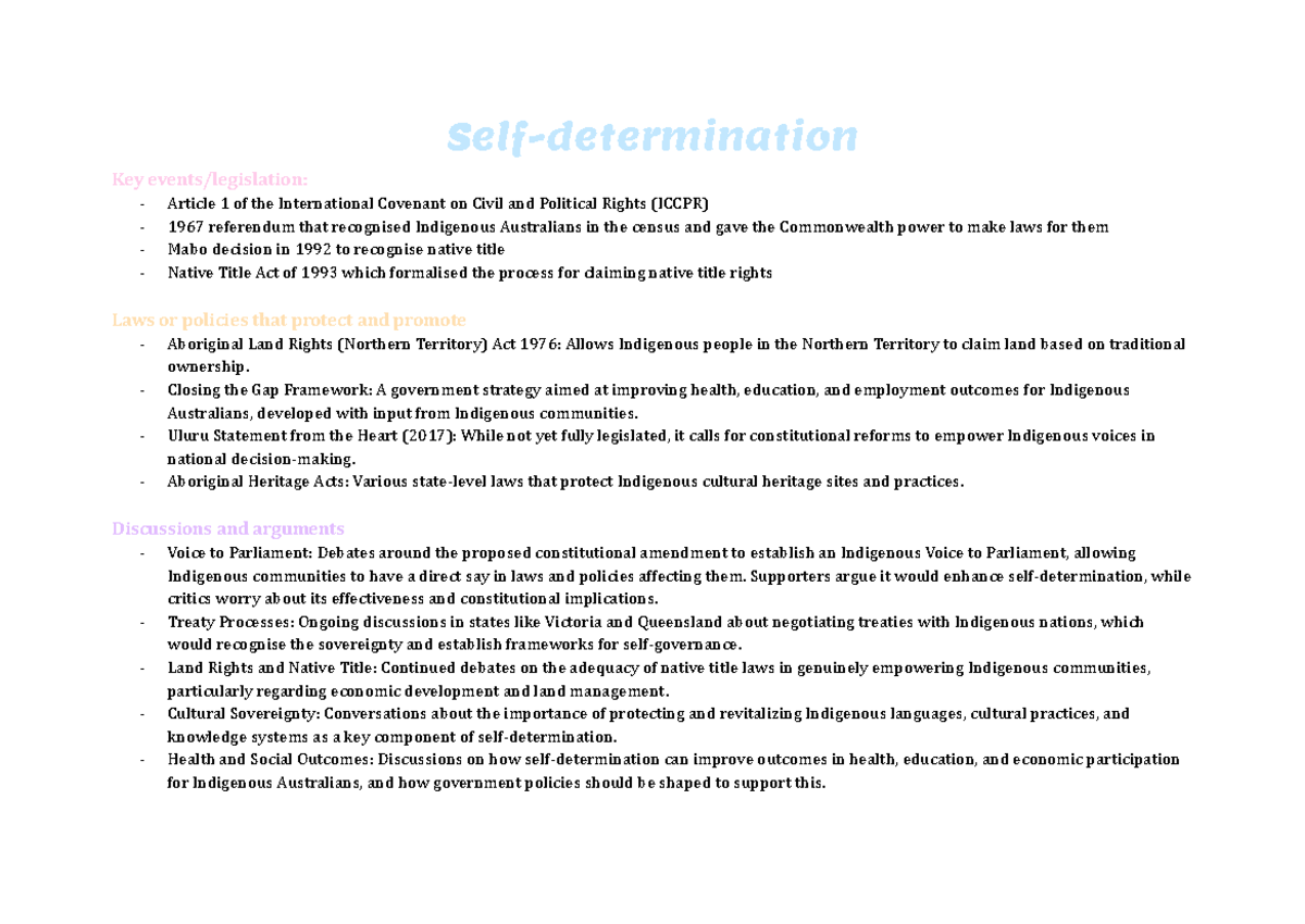 Self-determination - human rights - self determination - Self ...