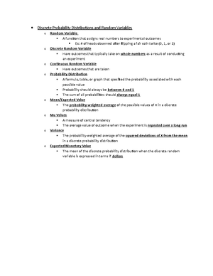 Formula Sheet Final Exam - Stat-S 301 Formula Sheet Excel Commands =AVERAGE(number1, [number2 ...
