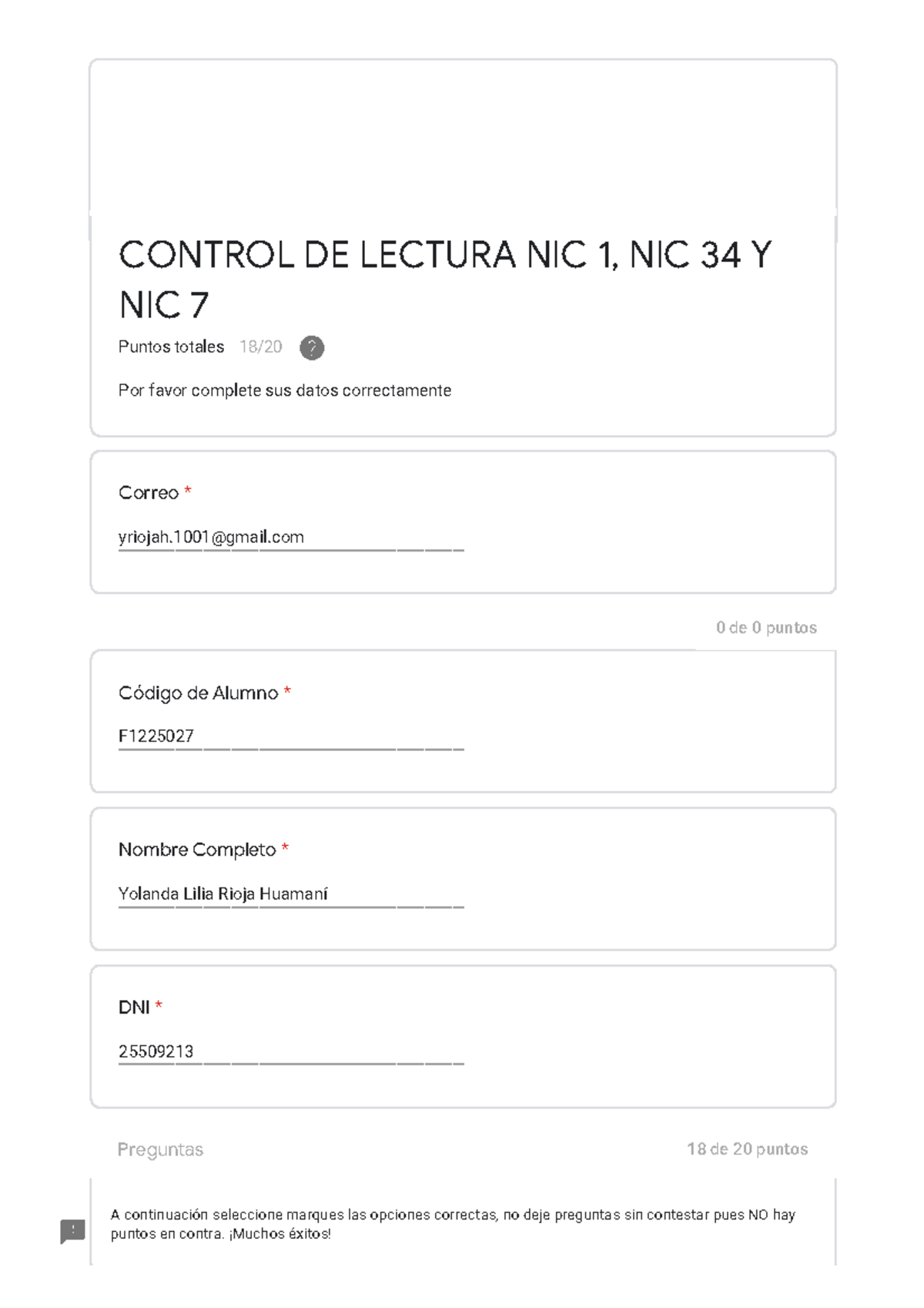 Control DE Lectura NIC 1, NIC 34 Y NIC 7 - Correo * yriojah@gmail 0 de ...