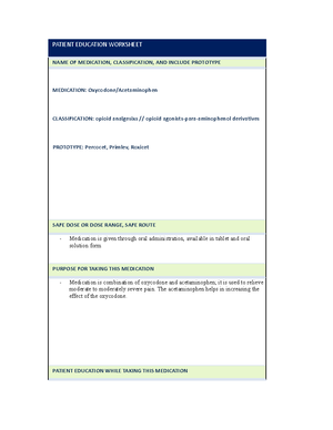Multivitamins - Med Card - PATIENT EDUCATION WORKSHEET NAME OF ...