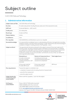 CA Program Timetable Yearly Term 1 2023 - Term 4 2025 - © 2020 ...