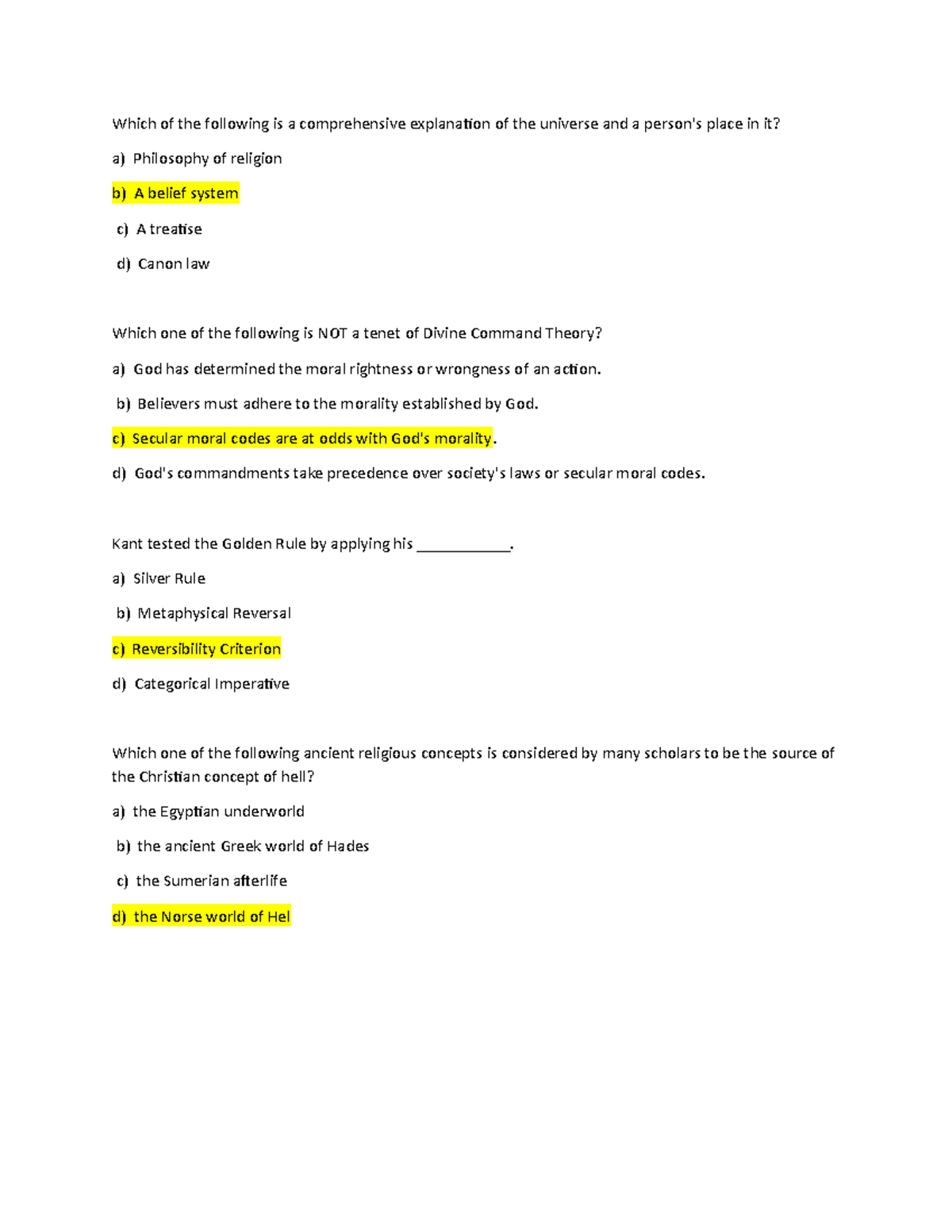PHL 230 Module Quiz 1 - Which of the following is a comprehensive ...