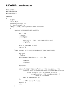 Lab Programs - Name: ALAN D ANDOOR EXPT NO: 1 DATE: 11 / 10 / 22 ROLL NO: 6 BATCH :S7 CSB ...