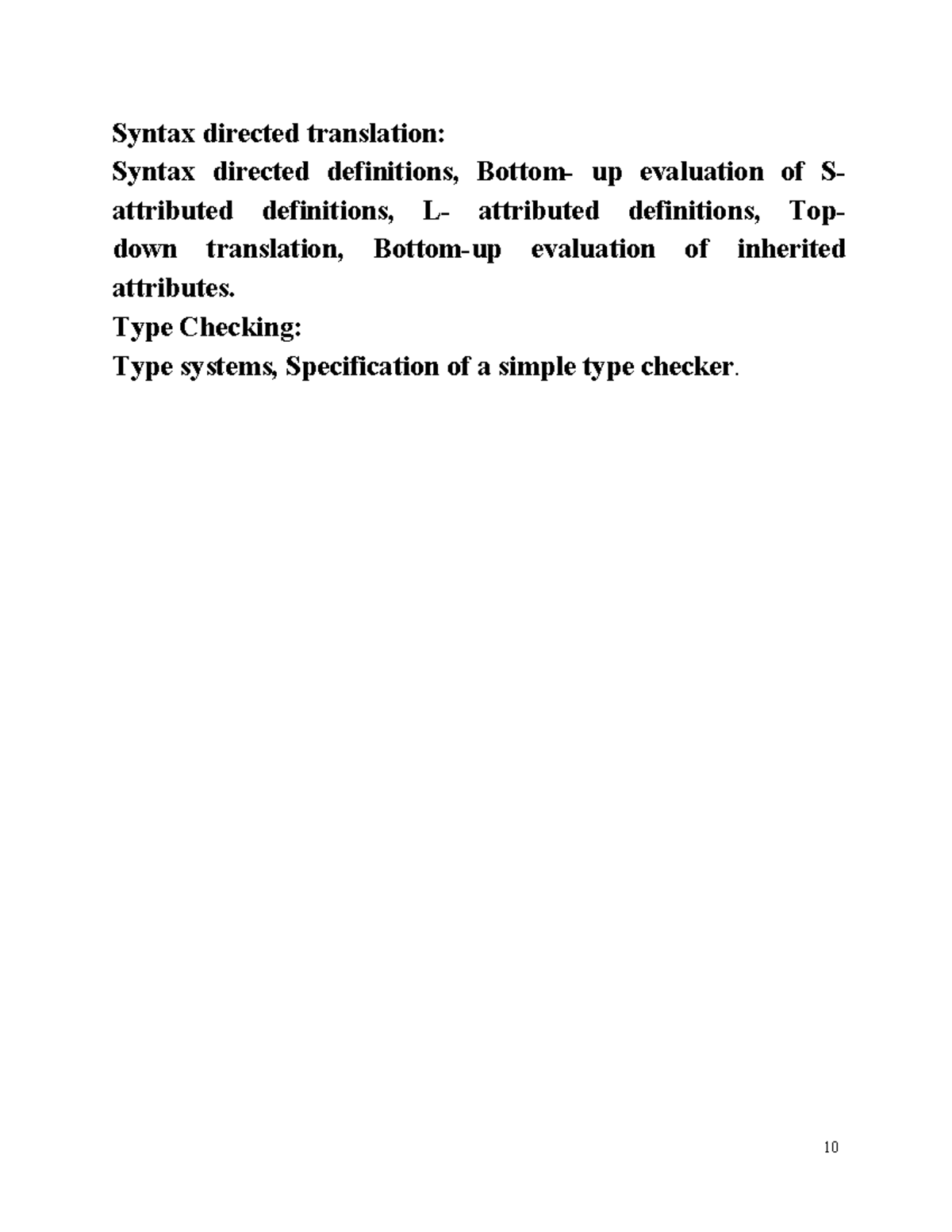 Module-4 - Syntax directed translation: Syntax directed definitions ...
