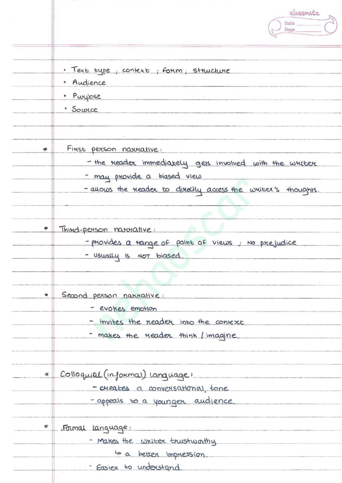 ENG AS Level Notes-3 - English - Studocu
