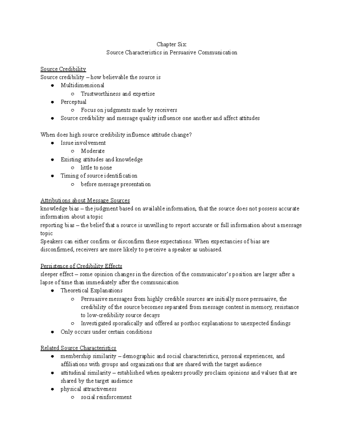 Chapter Six Source Characteristics in Persuasive Communication ...