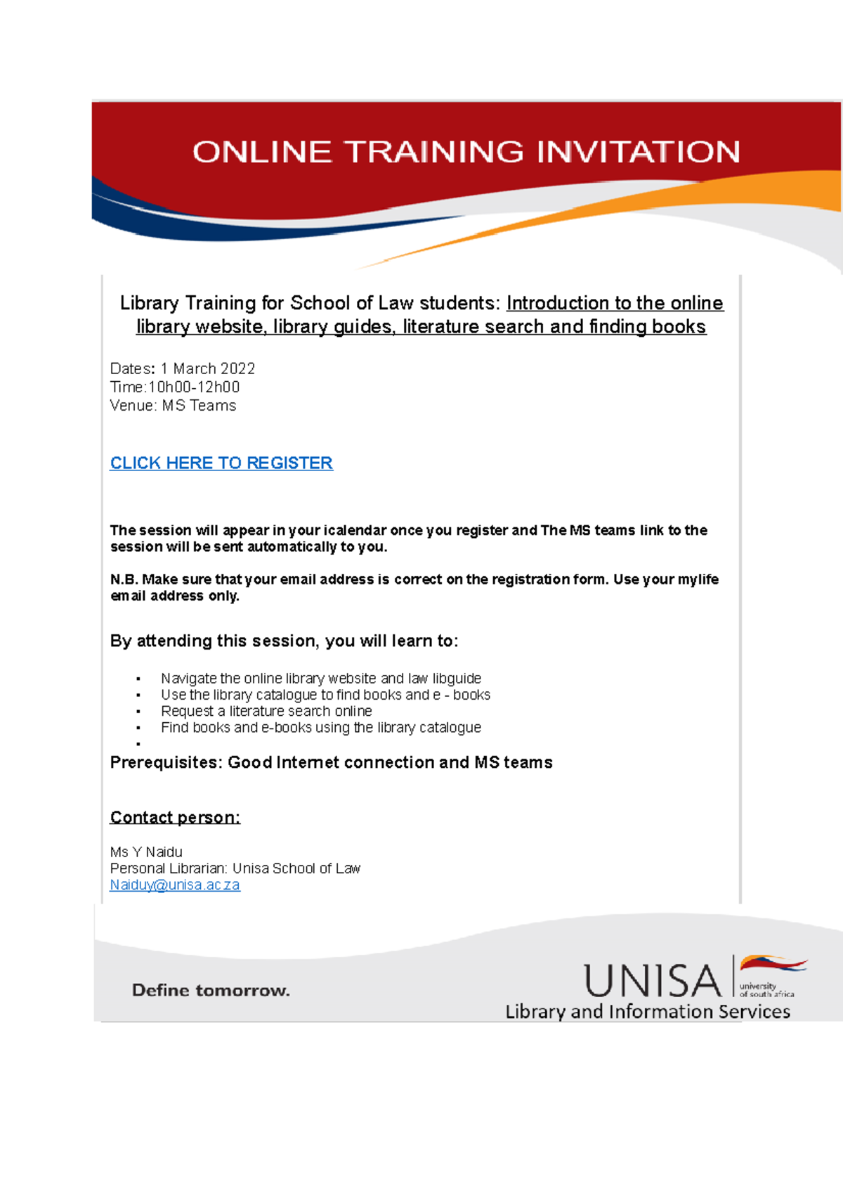 Library training for the research proposal - Library Training for ...