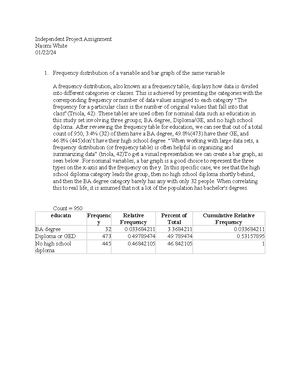 Week 2 Discussion 2 - Practice materials - BST 322 Natalia Reed ...