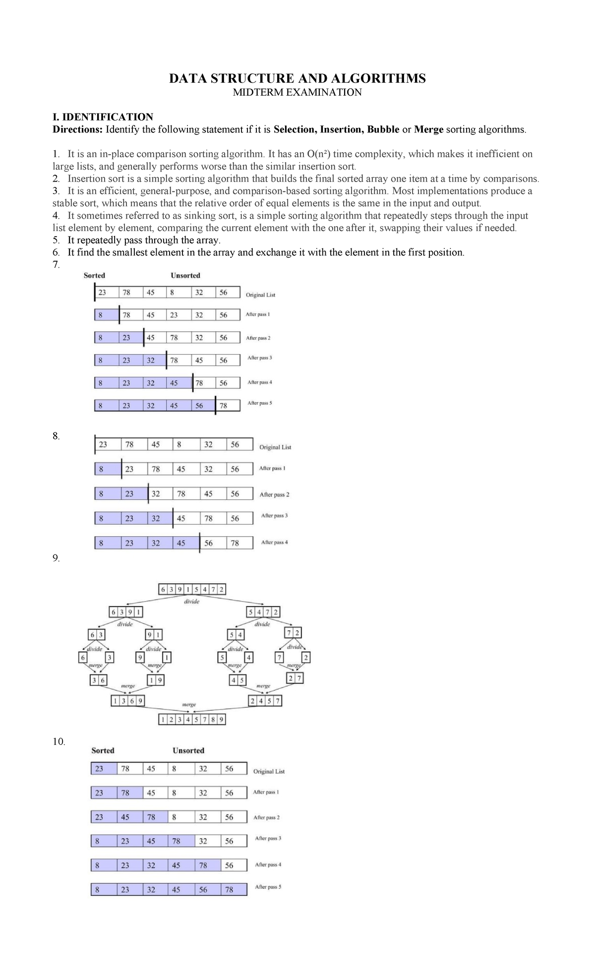 DATA- Structure- Midterms - DATA STRUCTURE AND ALGORITHMS MIDTERM ... DATA- Structure- Midterms - DATA STRUCTURE AND ALGORITHMS MIDTERM ...
