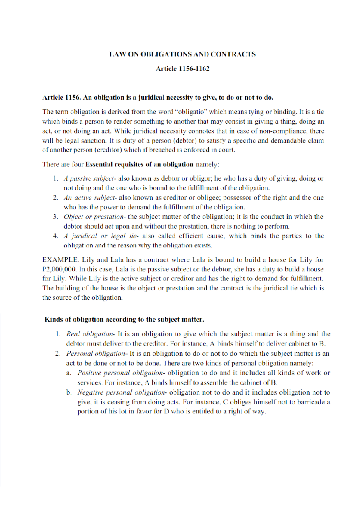 Chapter 1- General Provisions - Business Law - Studocu