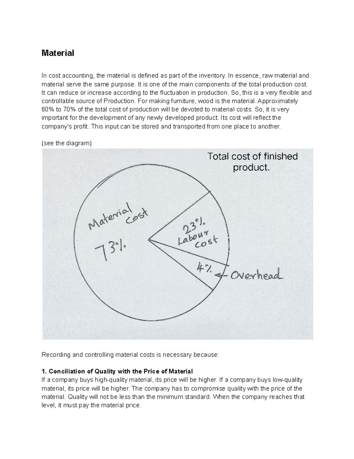 Material - Material In cost accounting, the material is defined as part ...