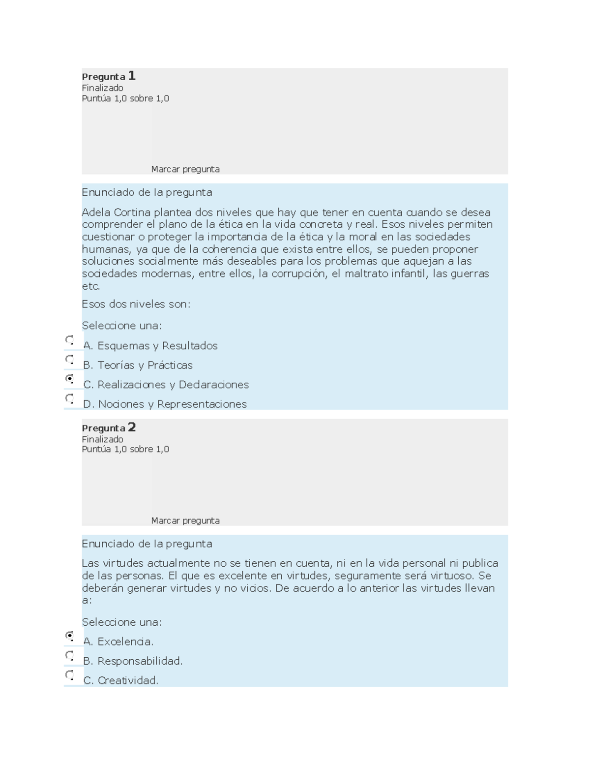 460253306 416100945 QUIZ 1 docx docx - Pregunta 1 Finalizado Puntúa 1,0 ...