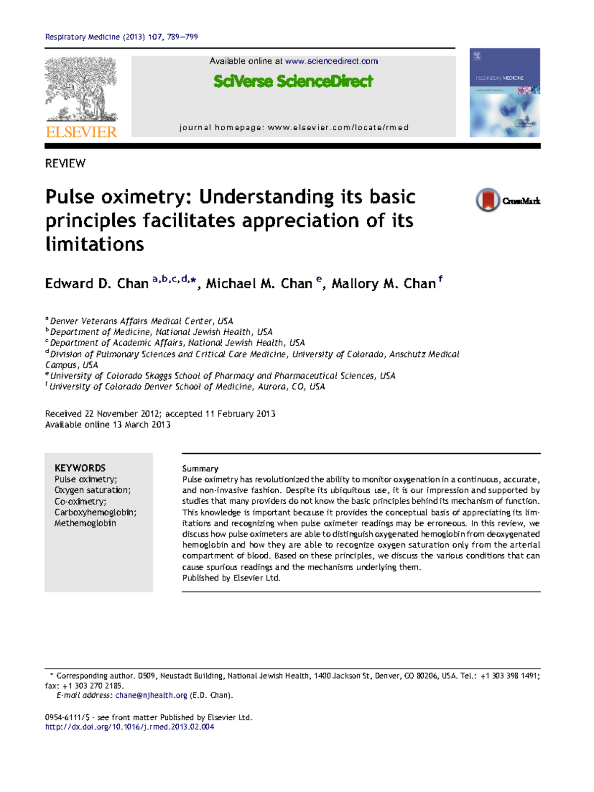 Pulse oximetry Understanding its basic principles - REVIEW Pulse ...