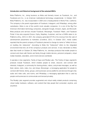 Article Critique OP - Article Critique Introduction Based on the ...