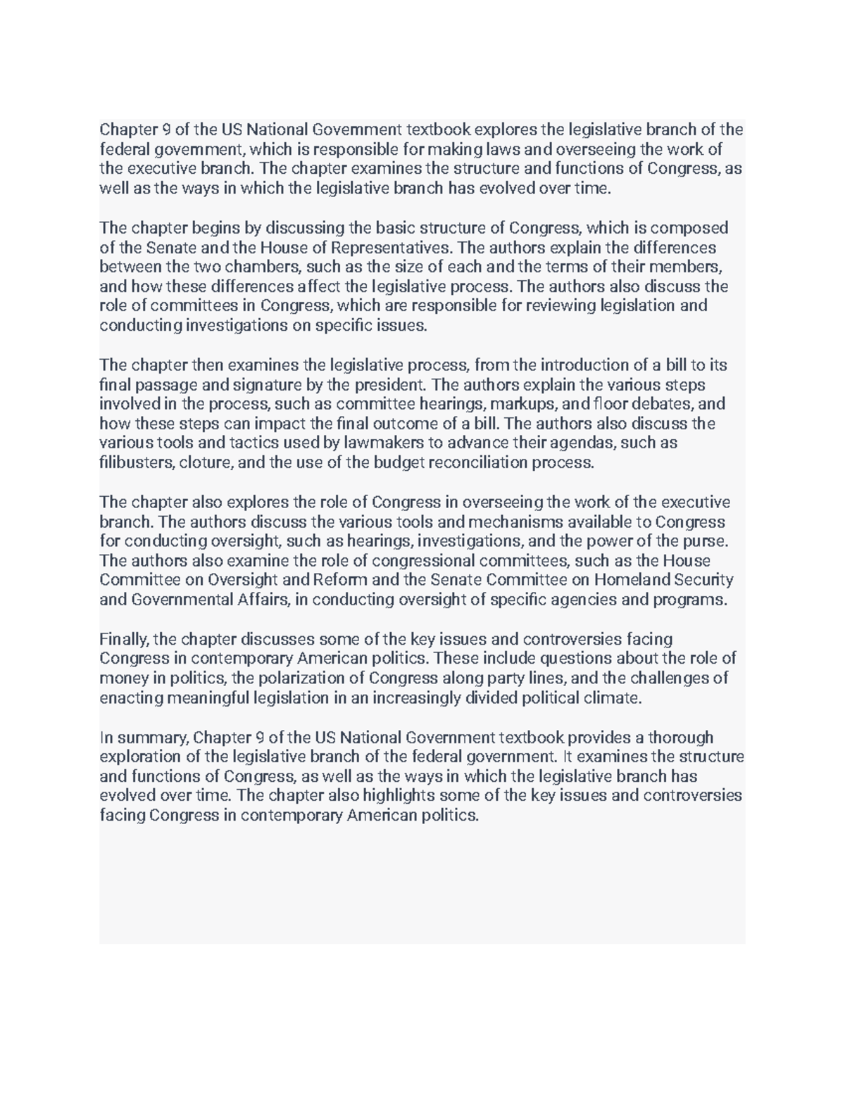 US National Government (13) - Chapter 9 of the US National Government ...