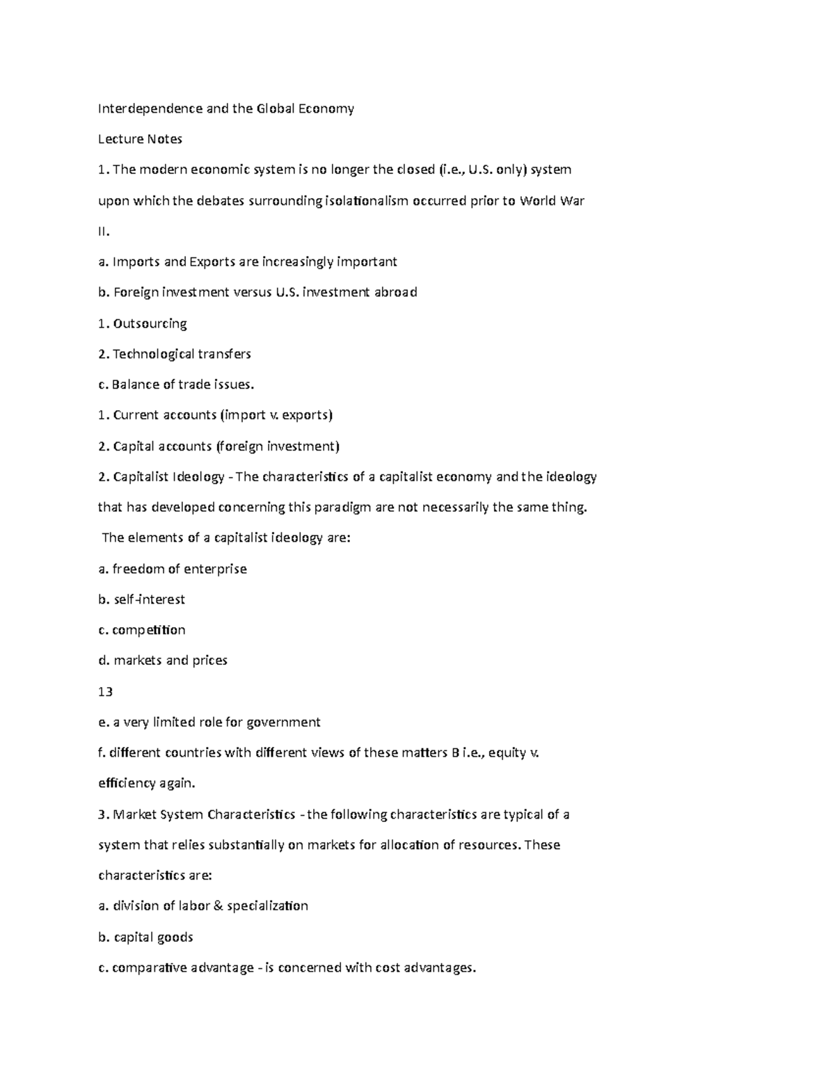 Micro 3 - Interdependence and the Global Economy - Interdependence and ...